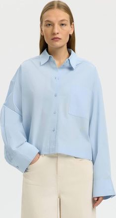 Selected Chemise courte - Bleu clair