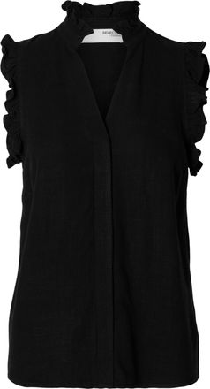 Selected Female Oberteil mit Rüschen Ärmelloses