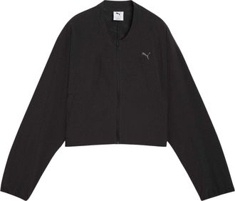 Puma Kurzes Sweatshirt f&uuml;r Damen (Schwarz)