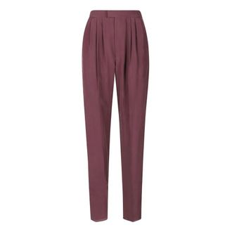Saint Laurent Tapered Hosen - - Trousers - Damen - Lila - L
