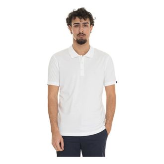 Fay Baumwoll-Polohemd mit Logo - - Tops - Herren - Wei&szlig; - S