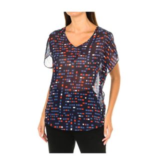 Armani Jeans Marineblaue Kurzarmbluse - - Blouses & Shirts - Damen - Blau - S