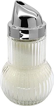 Fackelmann 46907 Zuckerdosierer Rubin, Zuckerstreuer, Glas mit Chromkapsel