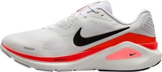 Nike Nike Structure 26 Straßenlaufschuh für Herren Laufschuh, Weiß/Bright Crimson/Photon Dust/Schwarz, 44.5 EU