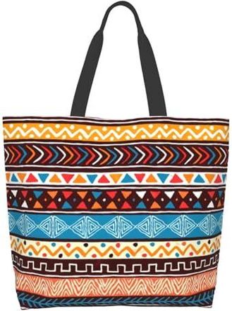 Generic Style Artistique Africain14 Sac Courses Pliable Sacs De Courses L&eacute;ger Sac Fourre Tout Pour Quotidienne Universit&eacute; Voyage