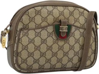 Gucci Sac bandouli&egrave;re vintage Pre-owned - Femme - Pre-owned - Beige - Taille: ONE Size