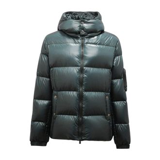 Tatras Homme, Vestes, Vert, Taille: 2XL Doudoune Verte avec Capuche Amovible