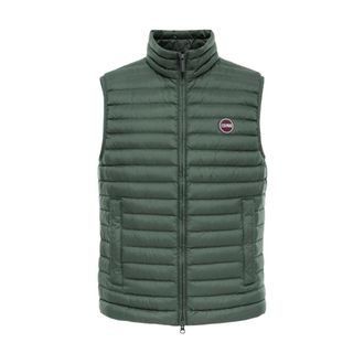 Colmar Homme, Vestes, Vert, Taille: L Gilet avec logo poitrine
