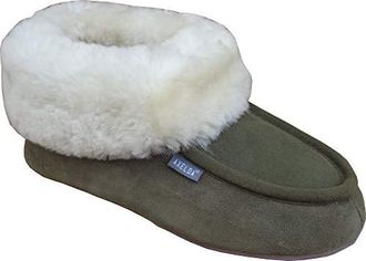 Axelda Chausson Femme en Vraie Laine dagneau London Vert 39