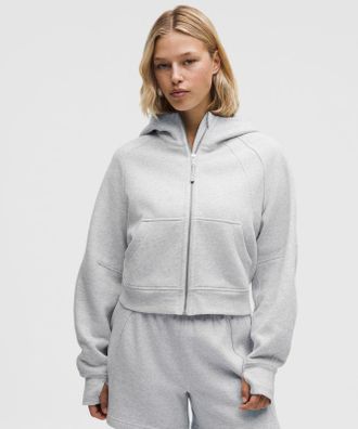 lululemon Sweat &agrave; capuche zipp&eacute; Scuba Oversized pour Femmes - Light Gris - Taille XL/2XL