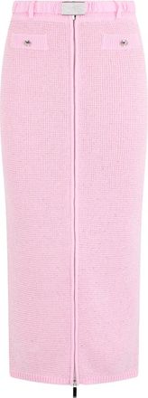 Alessandra Rich Femme, Jupes, Rose, Taille: 38 FR Jupe Midi Crayon &agrave; Sequins