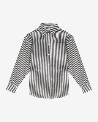 Isabel Marant Chemise Fabriza - Femme - Noir Et &Eacute;cru - Taille36 - Isabel Marant