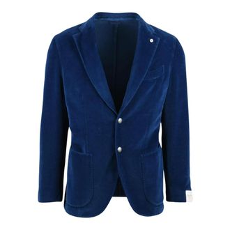 L.B.M. 1911 Giacca in velluto - - Jackets - Herren - Blau - 2XL