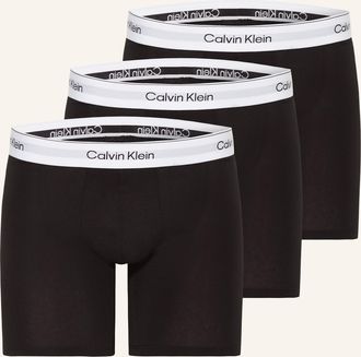 Calvin Klein 3er-Pack Boxershorts Icon Cotton Stretch schwarz