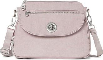 Baggallini Calais Crossbody Bags for Women 10x7 Lightweight Water-Resistant Travel Purse, RFID Protection & Interior Organization, Sac bandouli&egrave;re Mixte, Blush S