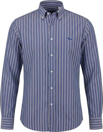 Harmont & Blaine Regimental Shirt - - Shirts - Herren - Blau - M