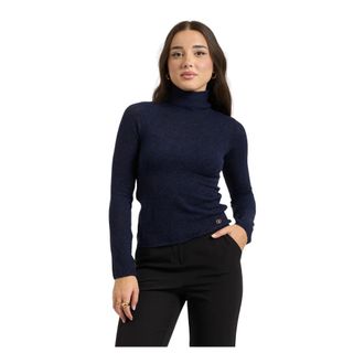 Yes-Zee YES Zee, Femme, Pulls, Bleu, Taille: 40 FR Pull &agrave; Col Roul&eacute;