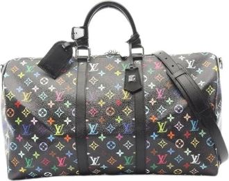 Louis Vuitton unisex, Pre-owned, Multicolore, Taille: ONE Size Sac Boston Pre-owned LV &times; TM Keepall Bandouliere Monogram Multicolore