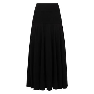 Plan C A-Linien-Midirock - - Skirts - Damen - Schwarzk - XS