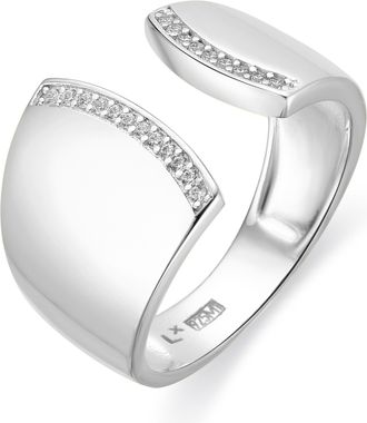 Luxenter Ring in 925er Sterlingsilber-Rhodium-Finish - Kensi