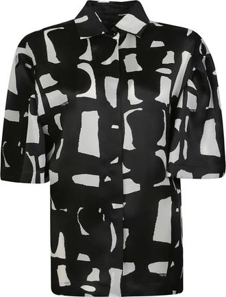 Max Mara Femme, Blouses et Chemises, Multicolore, Taille: 38 FR Blouse Manches Courtes Carella