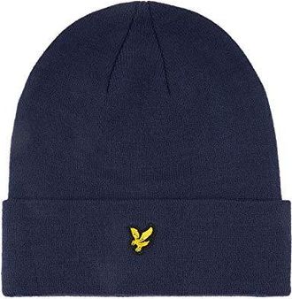 Lyle & Scott Hommes Bonnet Bleu Marine Foncé Taille Unique