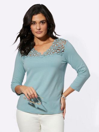 Cr&eacute;ation L T-Shirt Modal-Mix-Shirt Kurzarm