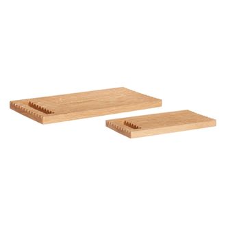 H&uuml;bsch Planche &agrave; d&eacute;couper en ch&ecirc;ne FSC - Set de 2 H&uuml;bsch