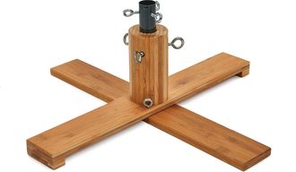 Premier Weihnachtsbaumst&auml;nder aus Holz, holzbraun, 50 x 15 x 15 cm