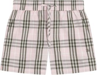 Burberry Femme, Shorts, Rose, Taille: 38 FR Evelyn Chk Shorts