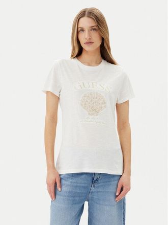 Guess T-Shirt E5GI03 K8G01 Weiß Regular Fit