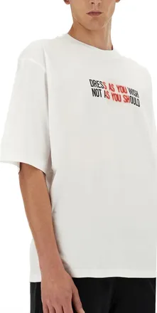 Moschino Logo Cotton T-Shirt - White