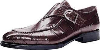 Generic MEIbax Chaussure Derby Hommes Cuir Artificiel Chaussures Habill&eacute;Es Elegant Chaussures De Loisirs avec Boucle Ajustable Classique Casual Urban Commerci
