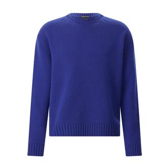 Tom Ford Rundhals-Strickpullover - - Knitwear - Herren - Blau - L