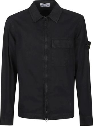 Stone Island Homme, Vestes, Bleu, Taille: L Veste Surchemise