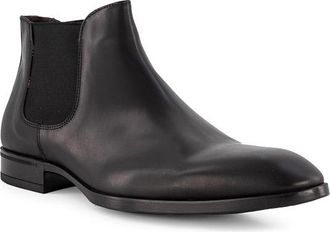 Rosso E Nero Herren Boots schwarz Glattleder