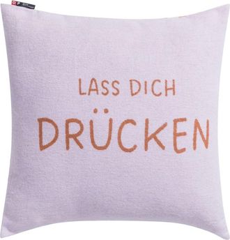 David Fussenegger Kissenhülle Silvretta Lass Dich drücken 50 x 50 cm Hellviola