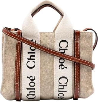 Chlo&eacute; Pre-owned Canvas Satchel - Femme - Pre-owned - Beige - Taille: ONE Size