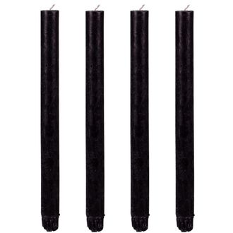 Matches 21 matches21 Edle Stabkerze Tafelkerze f&uuml;r Leuchter Kerze Stab durchgef&auml;rbt Wohndekoration 4er Set &Oslash; 2,3x27 cm in schwarz
