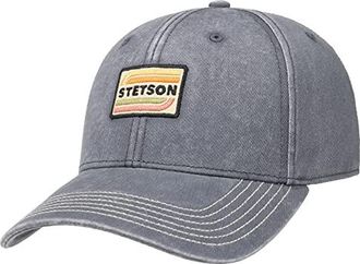 Stetson Casquette Lenloy Cotton Homme - en Coton de Baseball Curved Brim Cap Boucle m&eacute;tal, avec visi&egrave;re, Doublure Hiver Automne &Eacute;t&eacute; Printemps Printemps-&eacute;t&eacute; - 