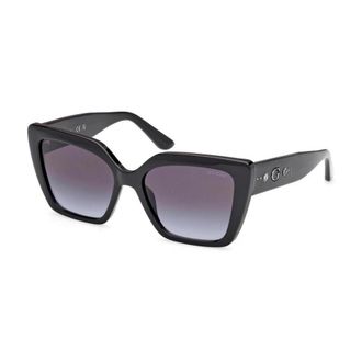 Guess Femme, Accessoires, Noir, Taille: 55 MM Lunettes de soleil carr&eacute;es pour femmes