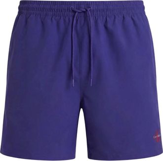 Calvin Klein Homme, Maillots de bain, Bleu, Taille: S Short de bain moyen &agrave; cordon de serrage