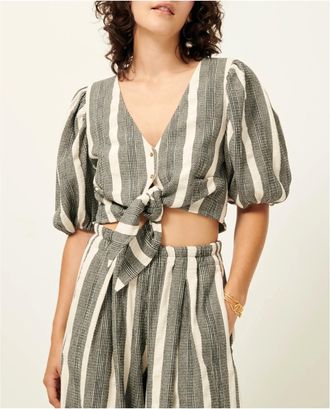 Sessun Blouse Aurea Rayures Coton Bio et Recycl&eacute; Sess&ugrave;n