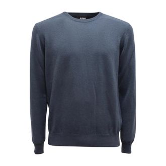 Alpha Studio Vintage Kaschmirpullover - - Knitwear - Herren - Blau - M