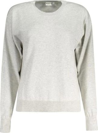 Pepe Jeans London Femme, Pulls, Gris, Taille: 42 FR Pull en maille de coton
