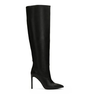 Kazar Schwarze Leder-Musketiere mit einem Slip-On-Obermaterial - - Shoes - Damen - Schwarzk - 39 EU
