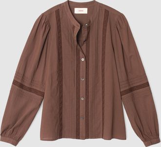 Xirena Chemise Laura Chocolat, Collaboration Xirena x Léa Meylan