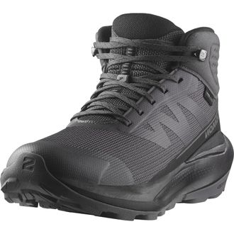 Salomon Elixir Tour Mid Waterproof Womens Hiking Shoes, Optimal Comfort, Soft Ride, and Weatherproof, Asphalt, 7.5