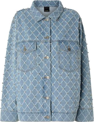 Pinko Pinko, Femme, Blouses et Chemises, Bleu, Taille: 38 FR Dakar Jacket