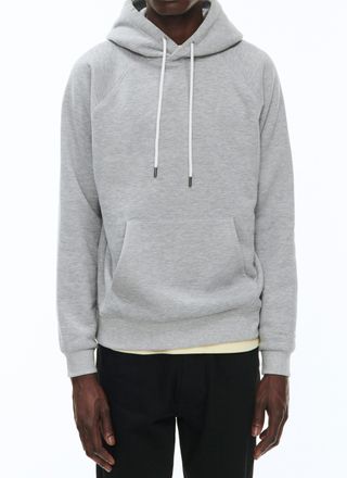 Fursac Sweat &agrave; capuche gris en jersey de coton - Taille XL - Homme